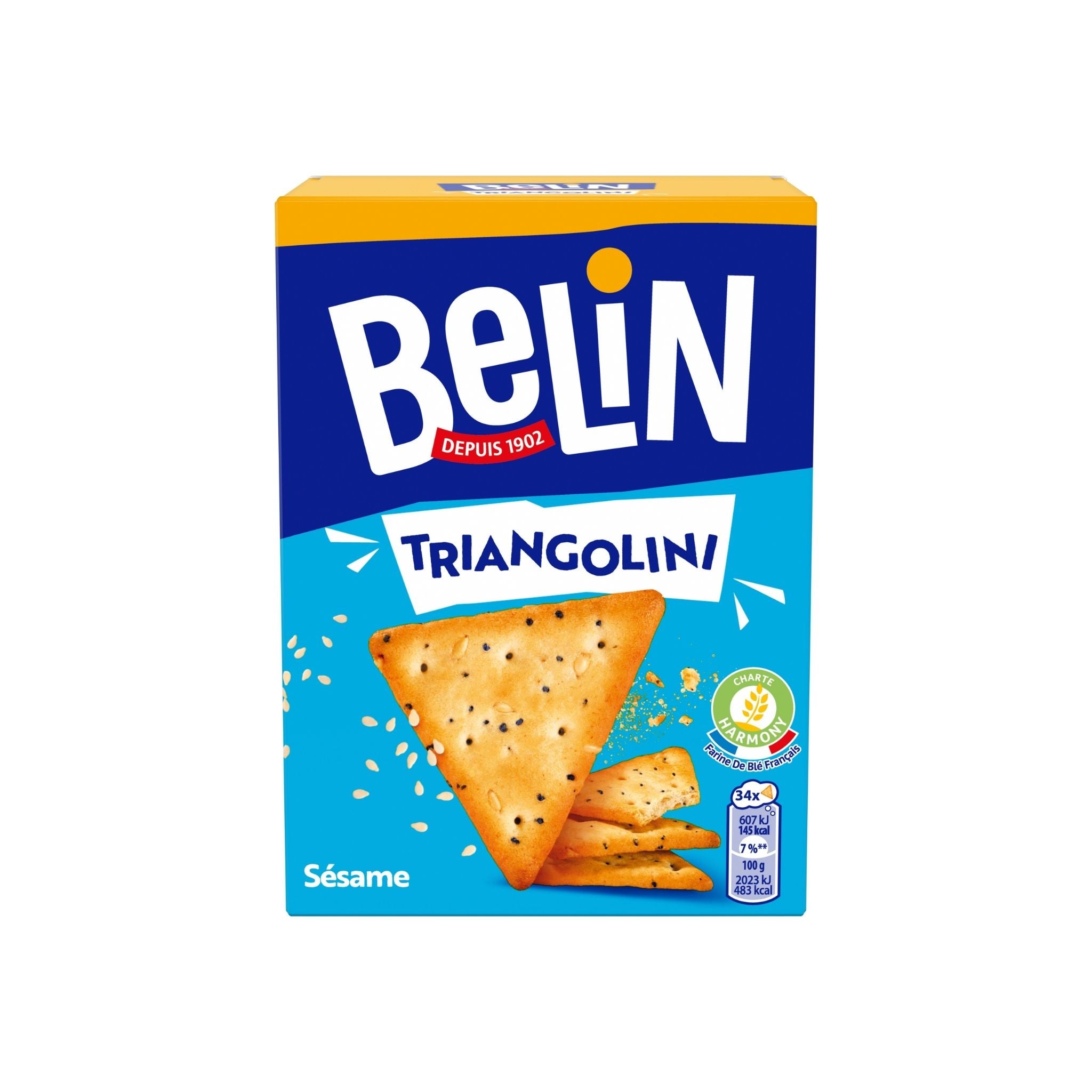 Galletas con sésamo Triangolini Belin – La Tienda Francesa